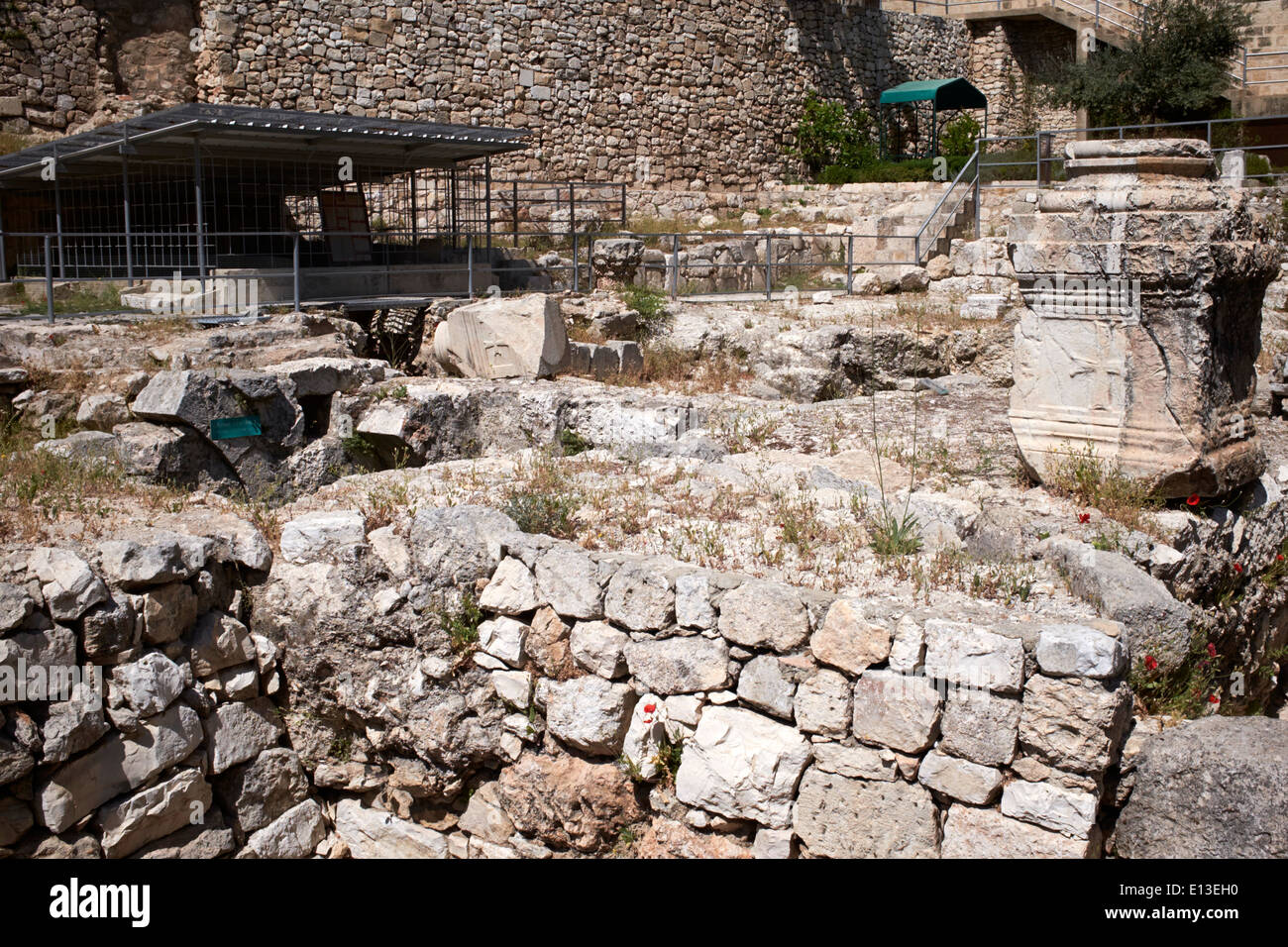 Scene at the Bethesda Pools in Jerusalem, Israel Stock Photo - Alamy