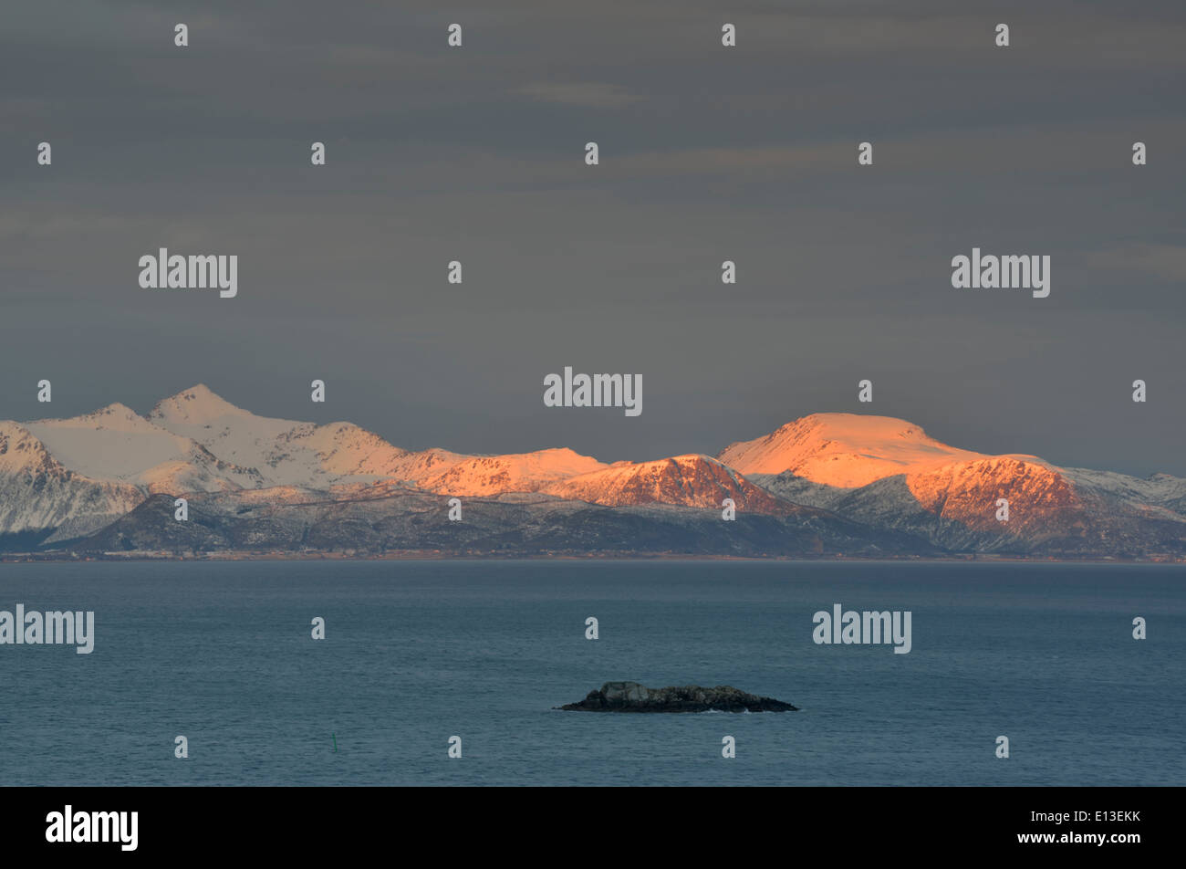 Norwegian sun set hi-res stock photography and images - Alamy