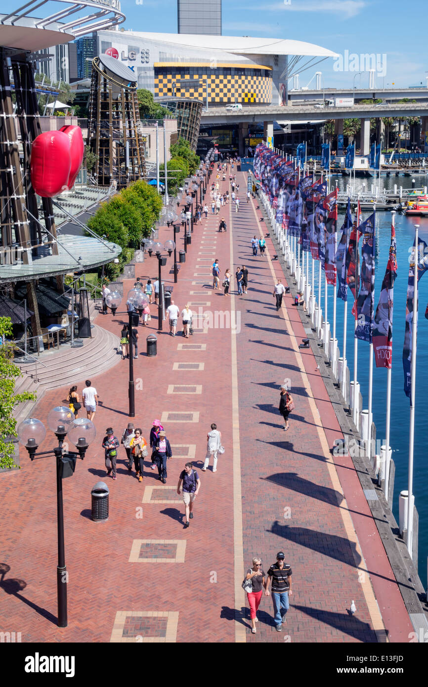 Sydney Australia,Darling Harbour,harbor,Cockle Bay Promenade,Wharf,IMAX ...