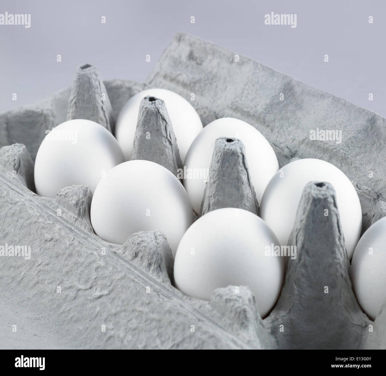 Close-up of eggs in a box Stock Photo - Alamy