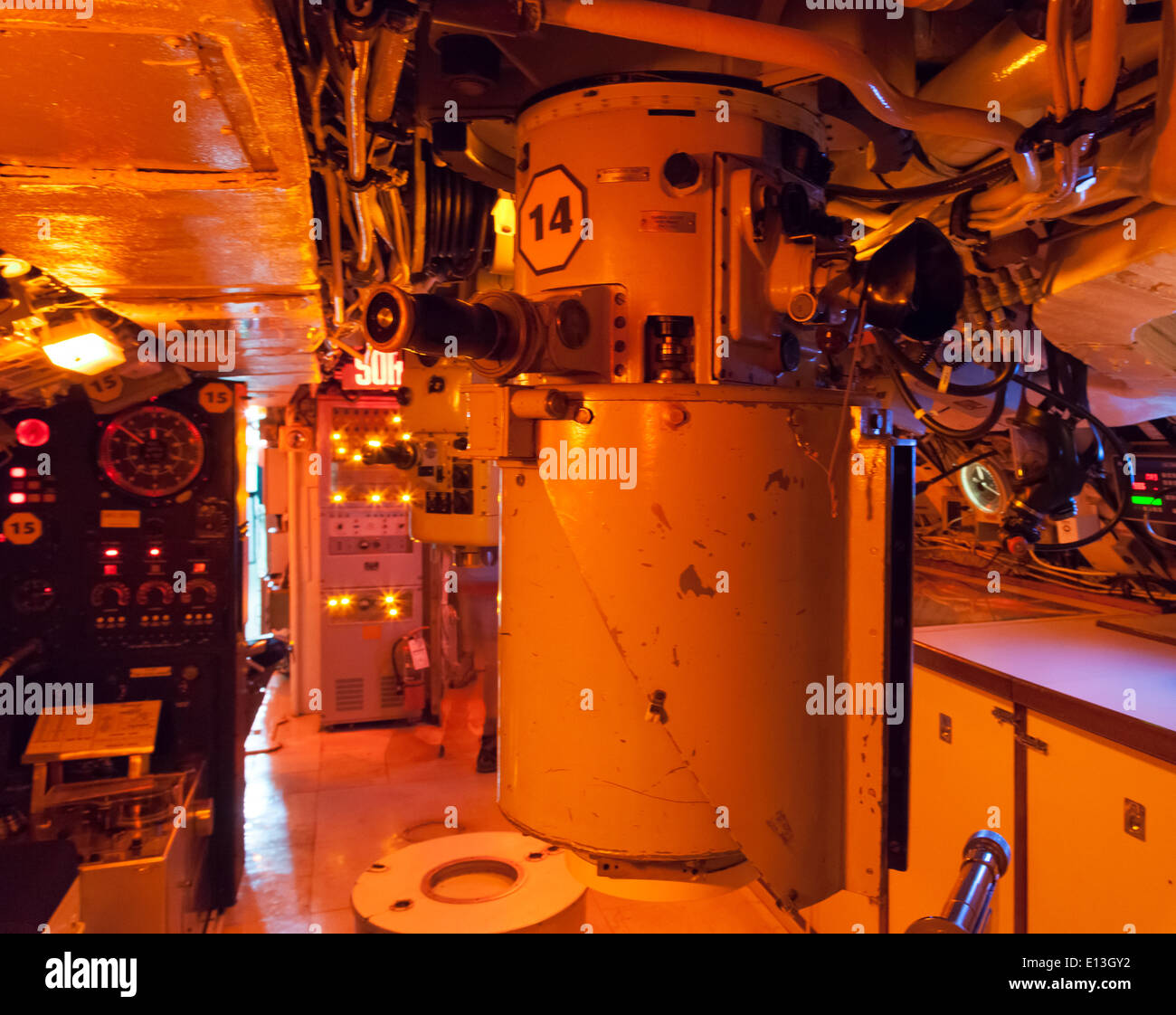 Interiors of a submarine Stock Photo - Alamy