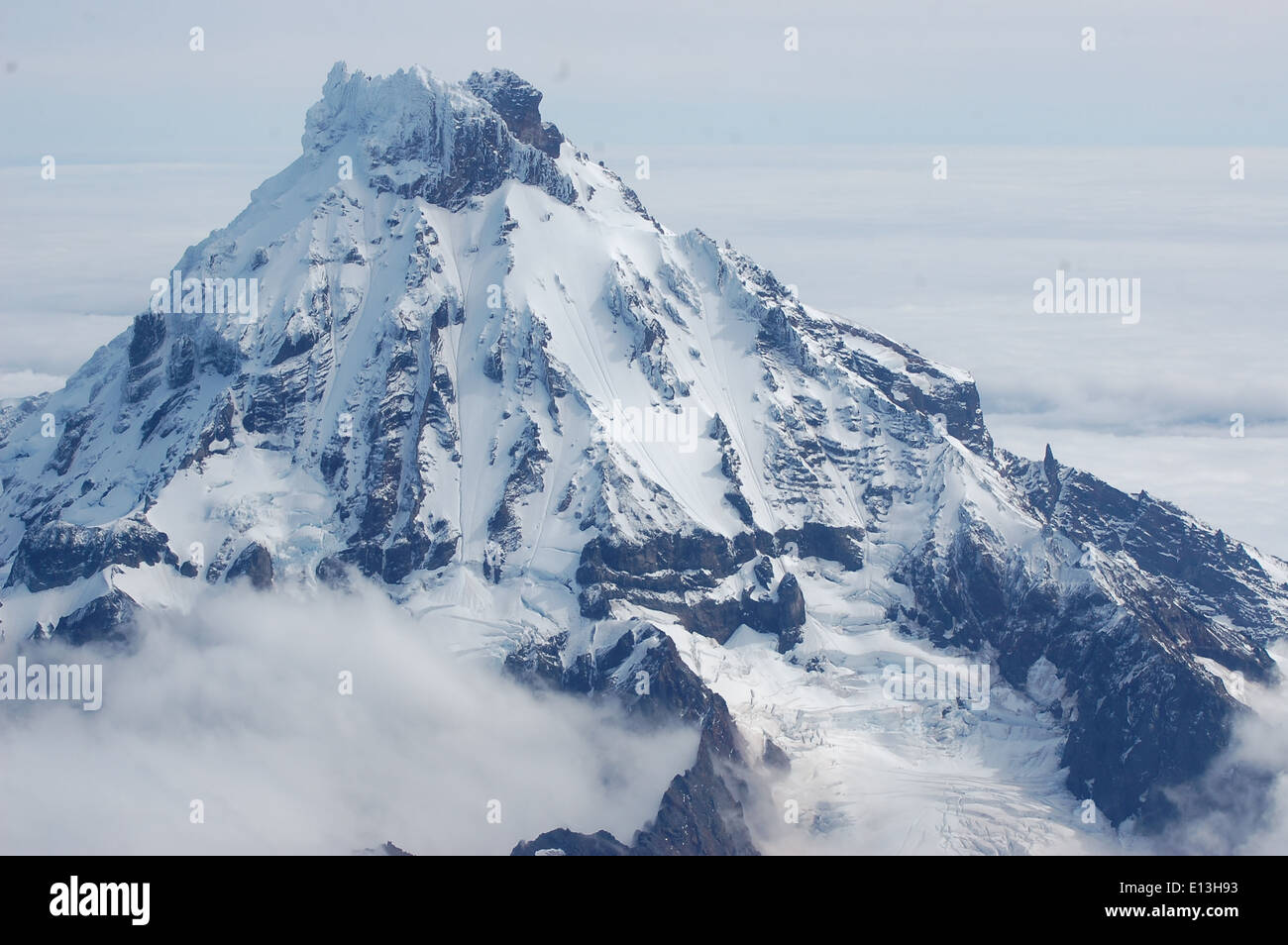 Isanotski Volcano, located in Alaska's Unimak Island, is an active ...