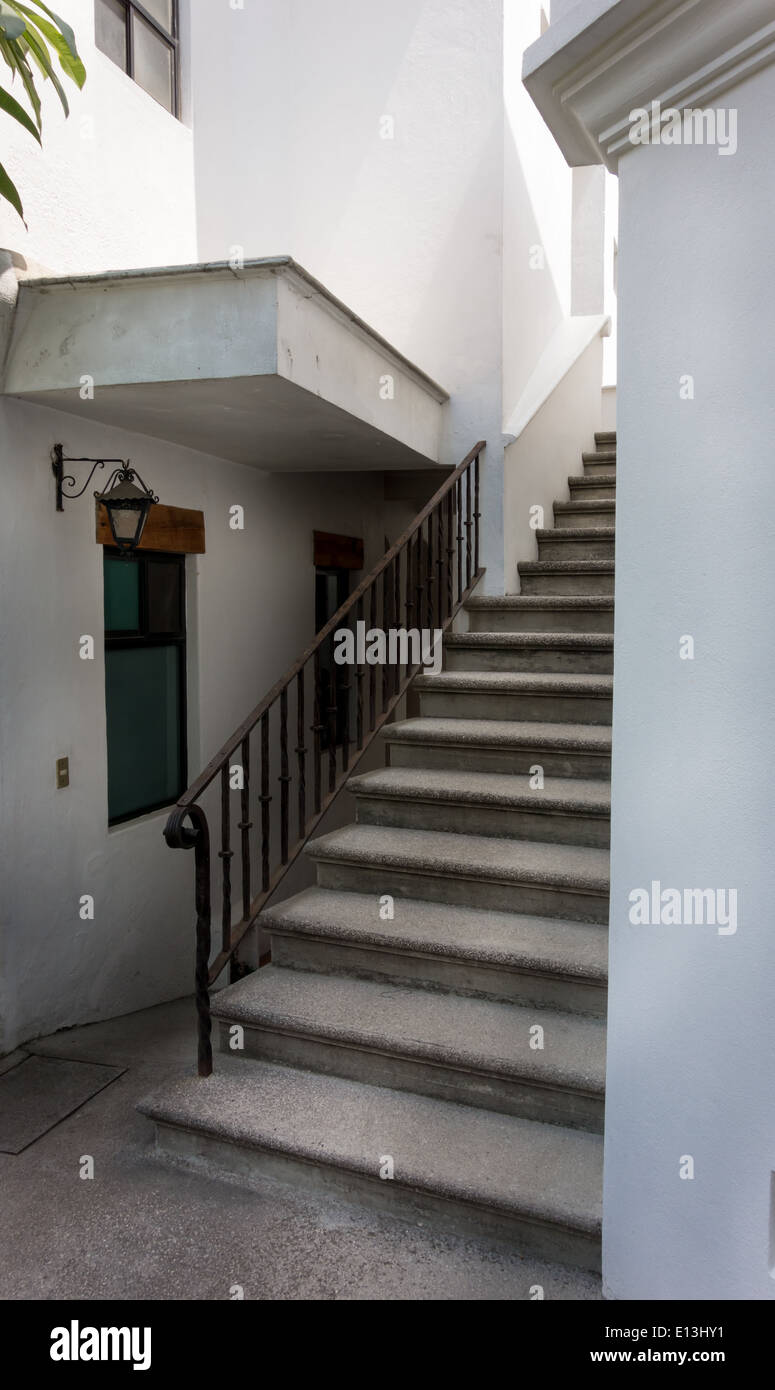 Staircase of a house, Mexico City, Mexico Stock Photo - Alamy