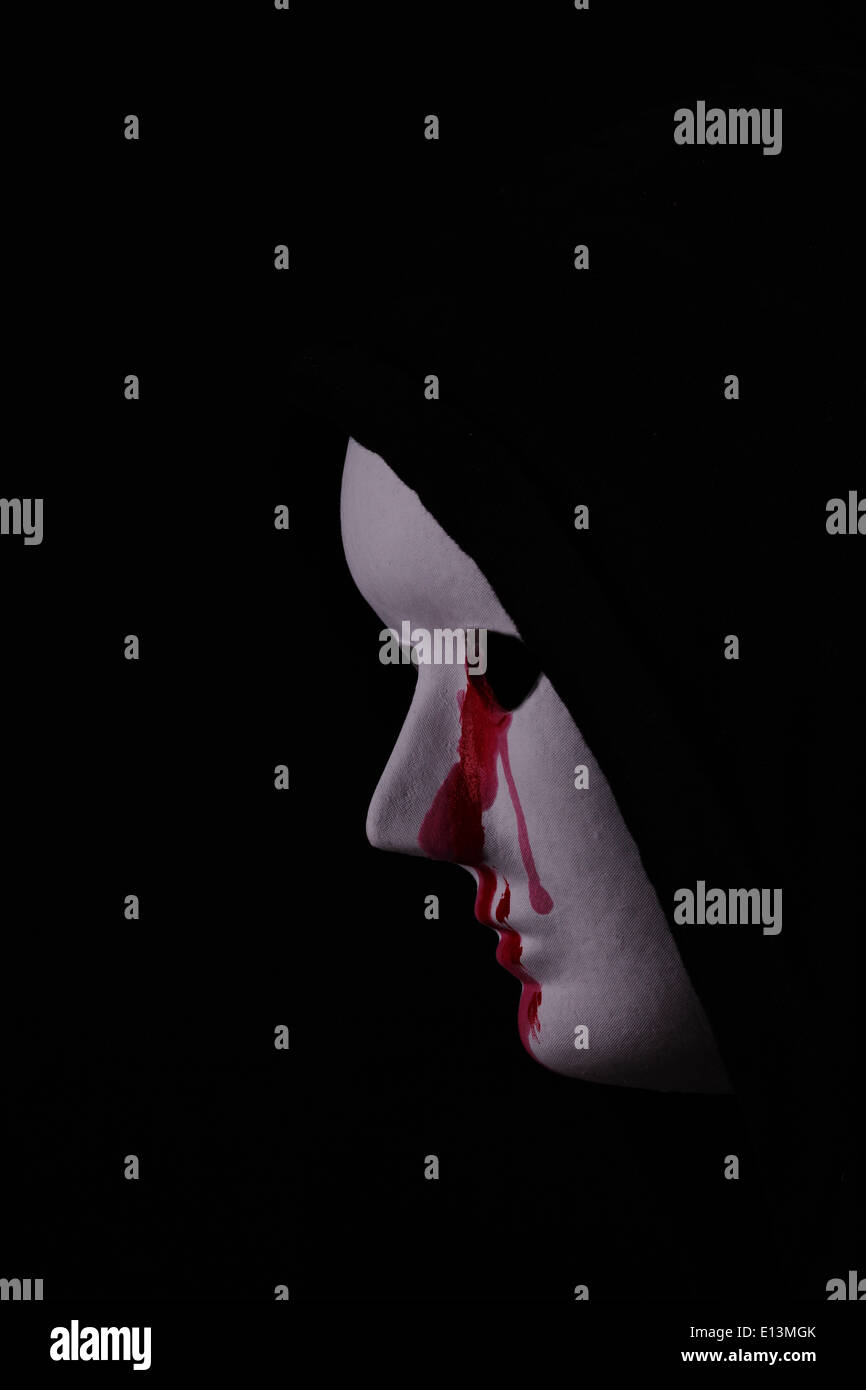 Blood mask not hospital hi-res stock photography and images - Alamy