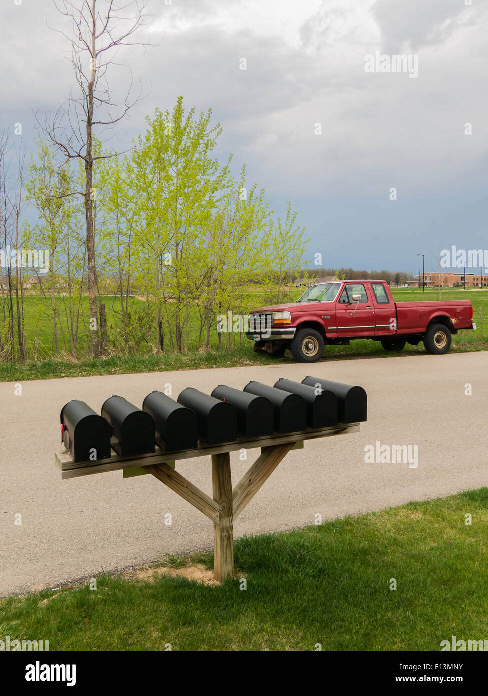 Road side letter boxes hi-res stock photography and images - Alamy