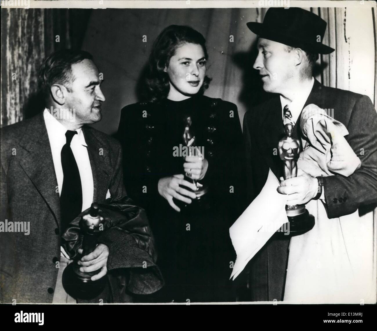 Mar. 22, 2012 - Left to Right Barry Fitzgerald, Ingrid Bergman , Bing ...