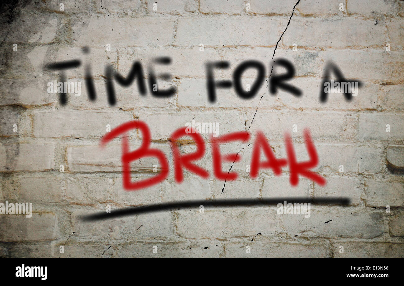Time For A Break Concept Stock Photo - Alamy