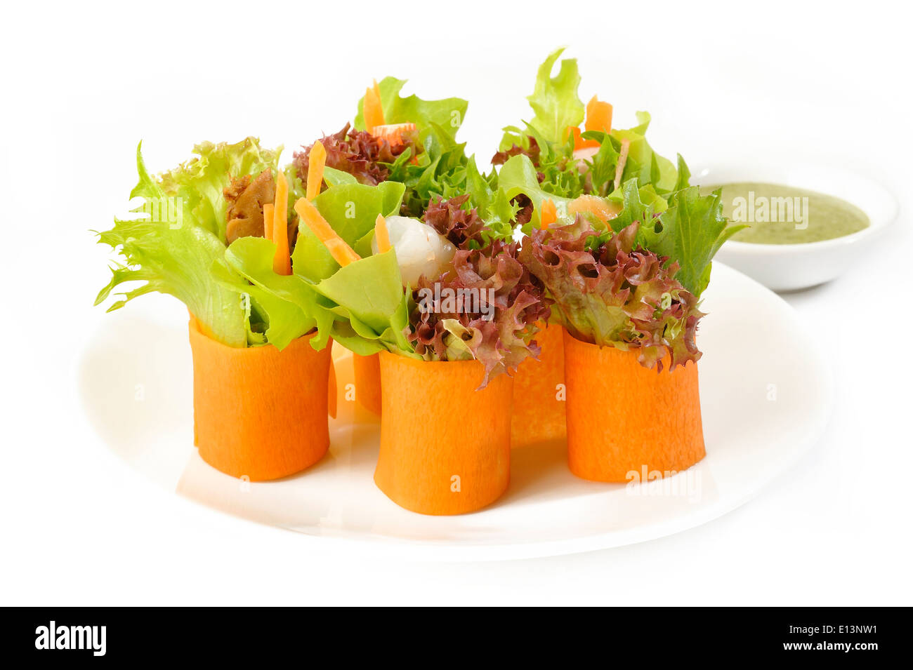 Salad roll hi-res stock photography and images - Alamy