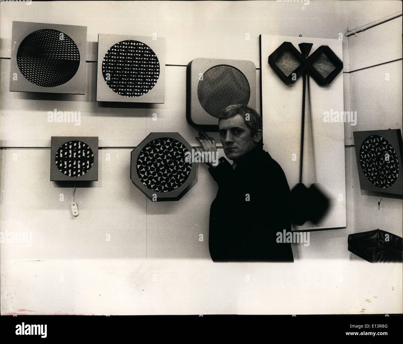 Unique figure in british school modern art brian robins hi-res stock ...