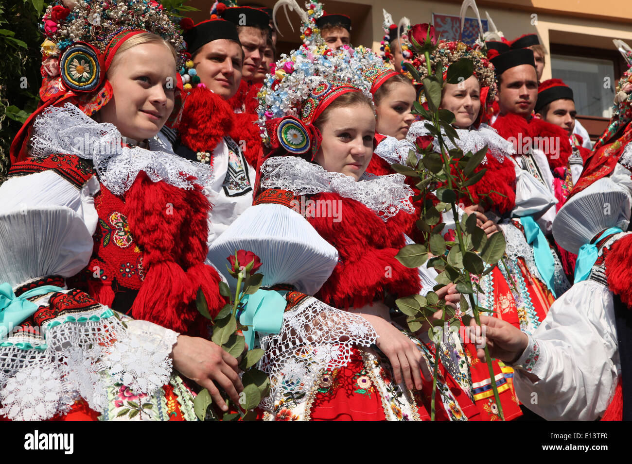 The Ride of the Kings. Traditional folklore festival in Vlcnov, Czech ...