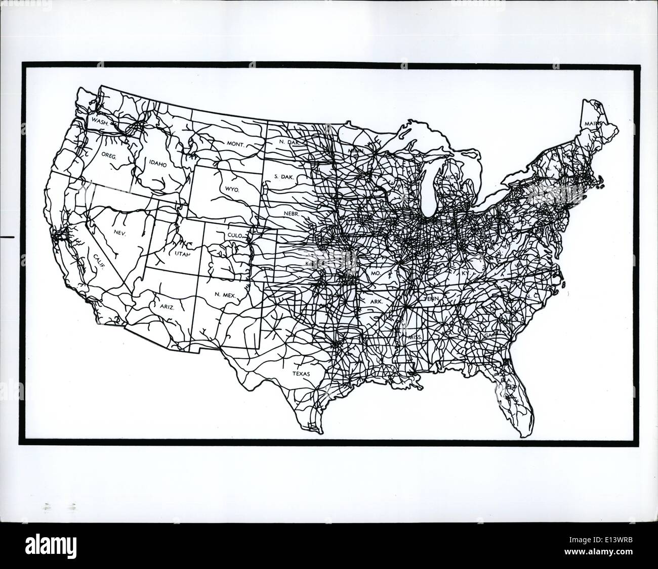 Transcontinental railroad 1869 map hi-res stock photography and images ...