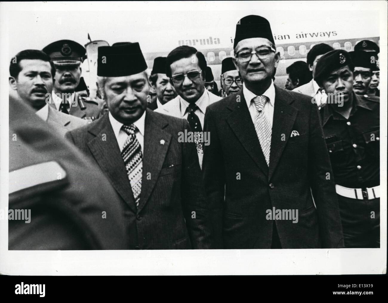 Mar. 27, 2012 - Asean Conference 1977: The leaders from the five ...