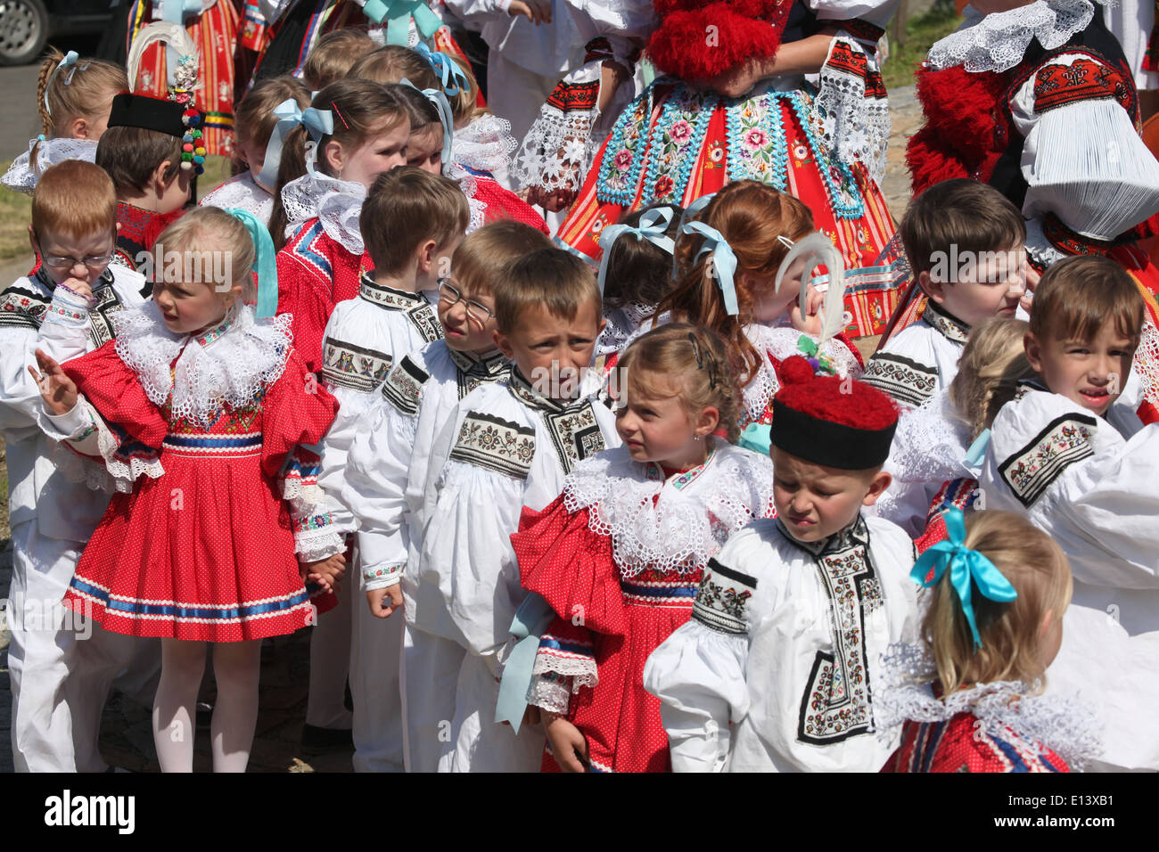 The Ride of the Kings. Traditional folklore festival in Vlcnov, Czech ...
