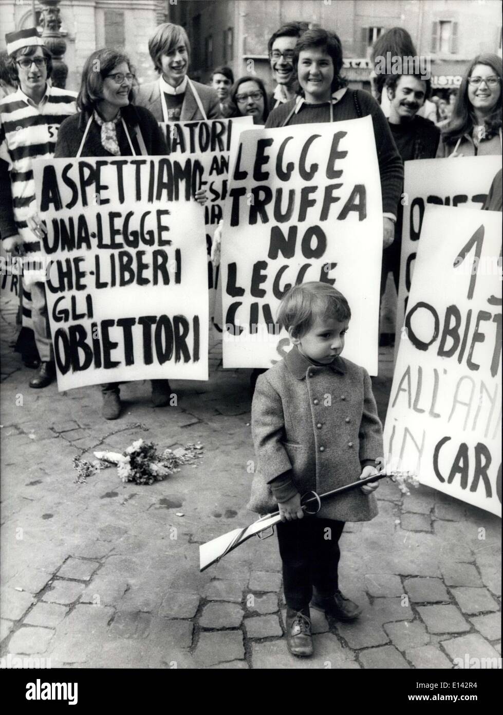 Apr. 04, 2012 - A group of conscientious objectors wearing uniform of ...