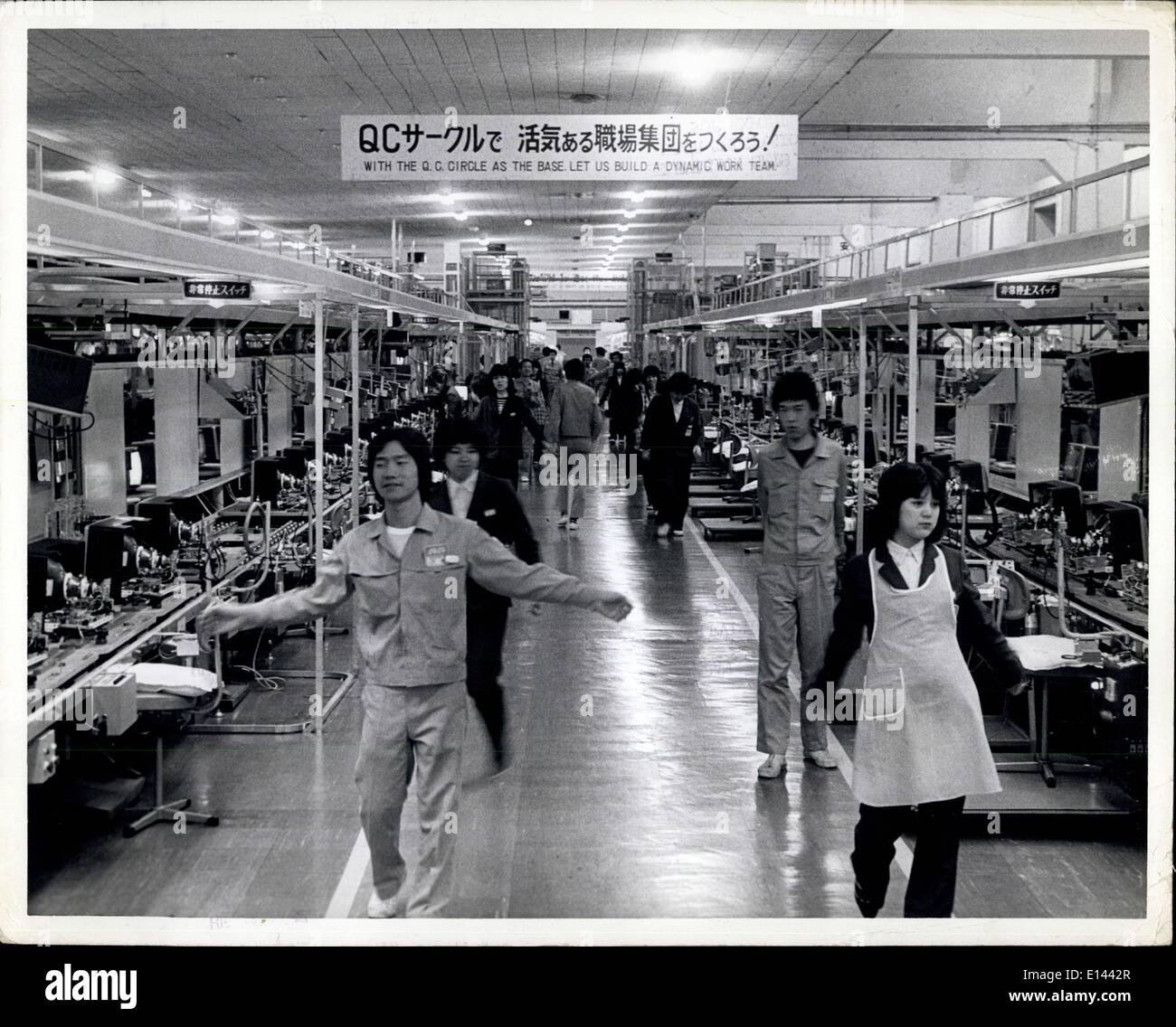 Apr. 04, 2012 - Matshushita Panasonic color T.V. production Osaka ...