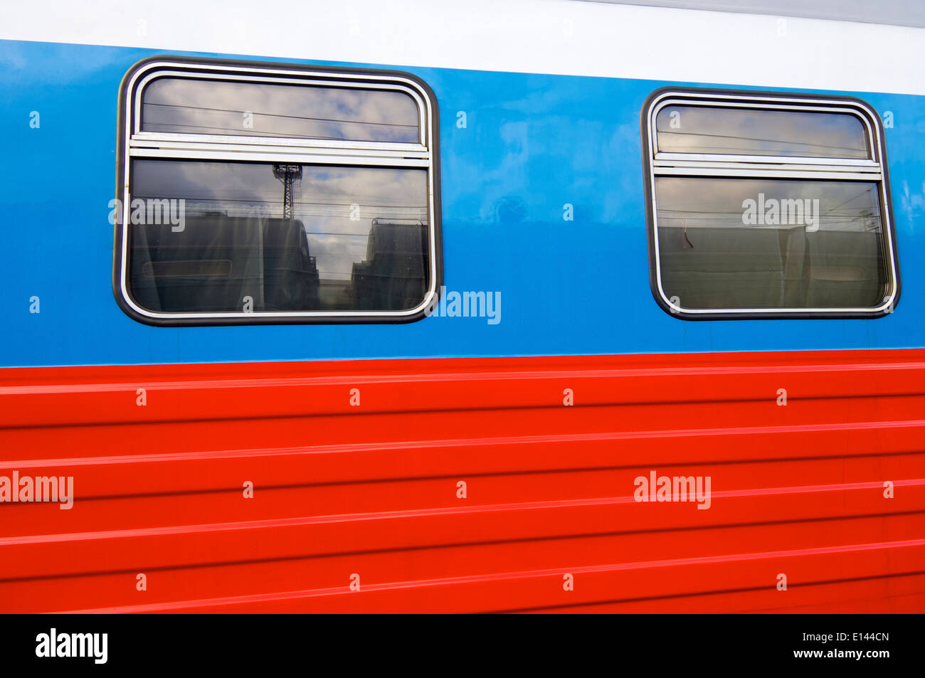 Old wagon and windows in transmongolian train Stock Photo - Alamy