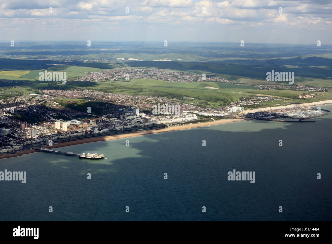 Brighton pier above view hi-res stock photography and images - Alamy
