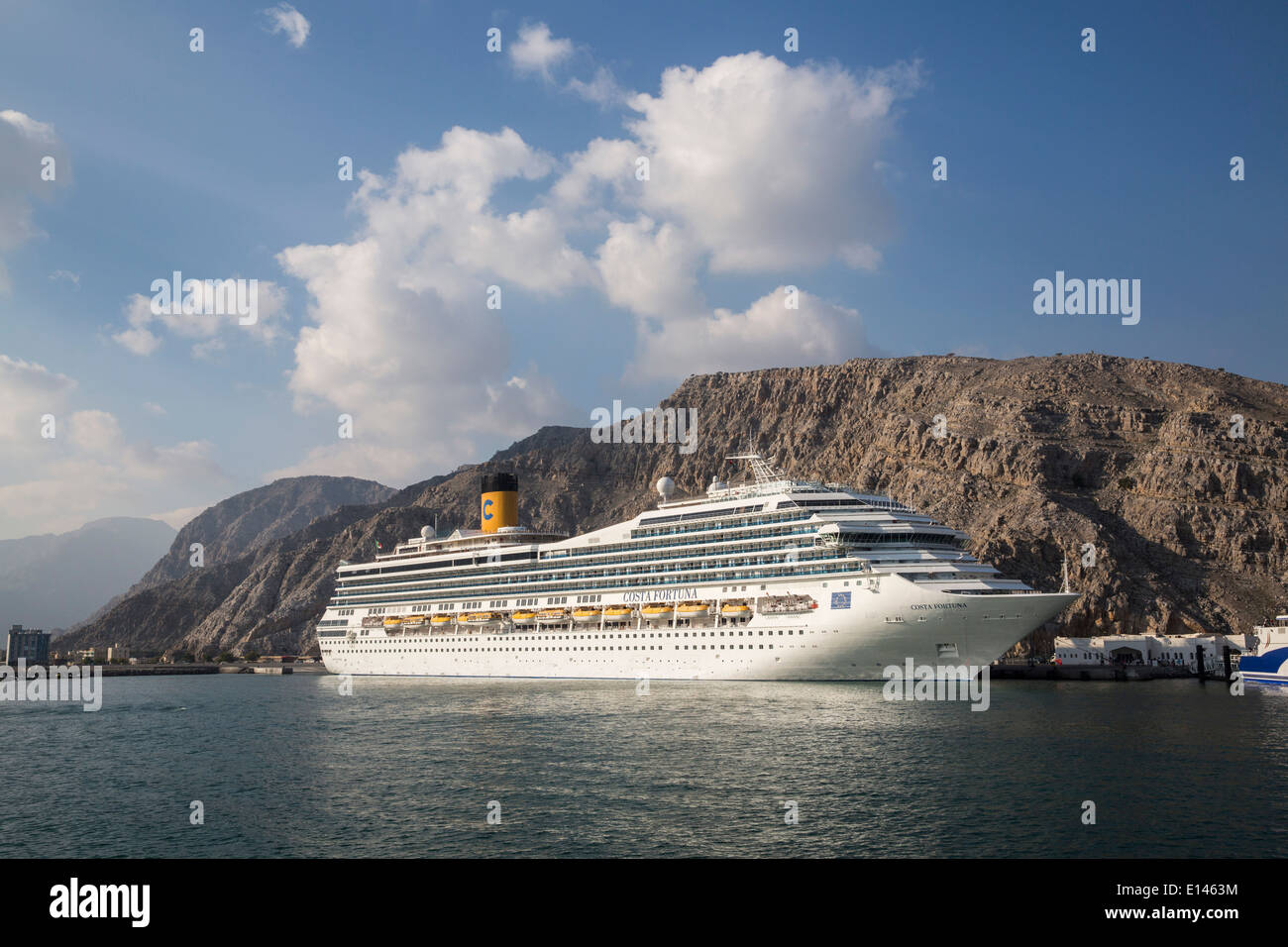 Oman, Khasab, Cruise ship Costa Fortuna Stock Photo - Alamy