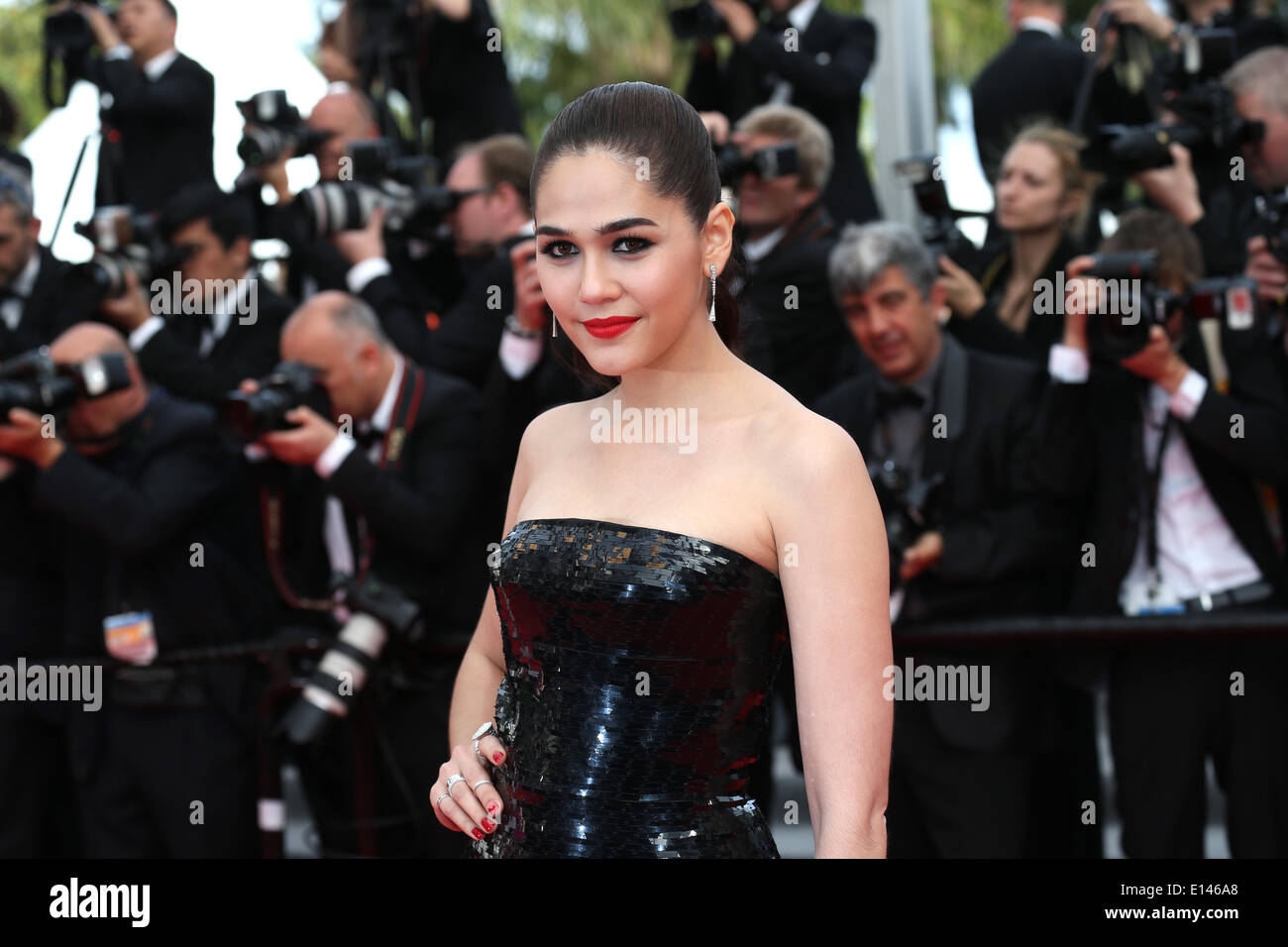 Araya A. Hargate attends the premiere of «The Search» during the 67th ...