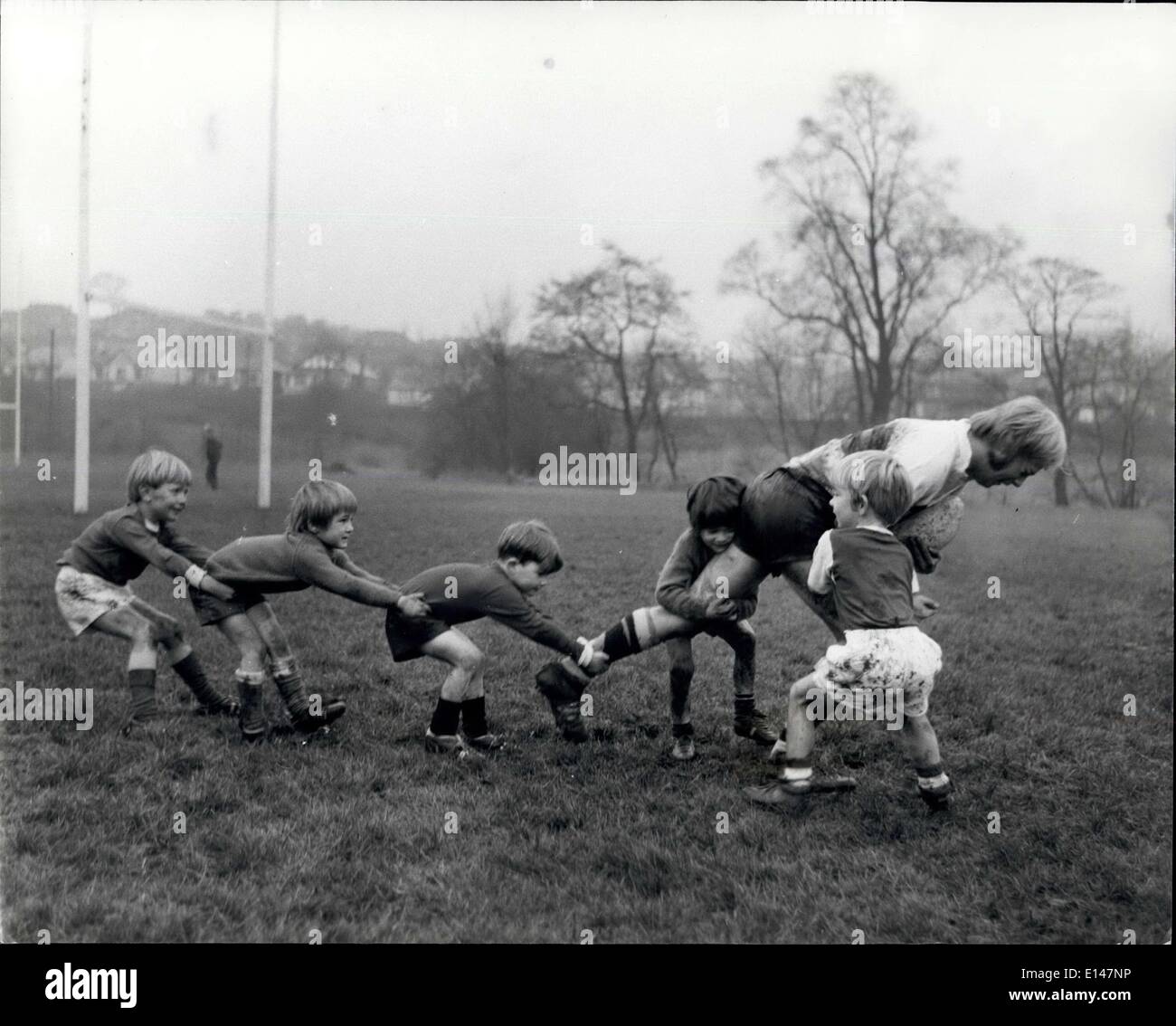 Apr. 17, 2012 - Trying to make a run for it, Peter Fitton is caught ...