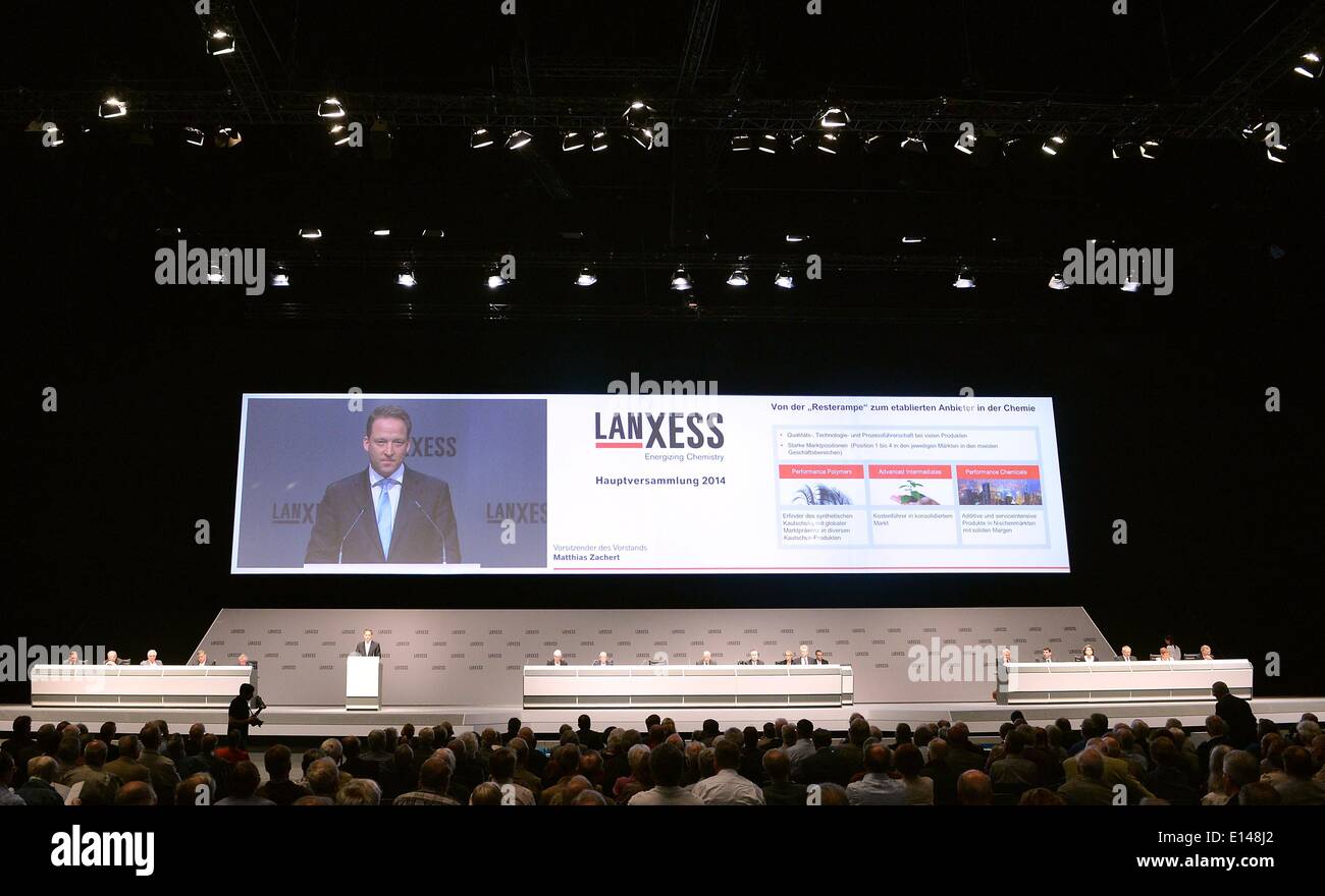 Cologne, Germany. 22nd May, 2014. Chairman of the management board ...