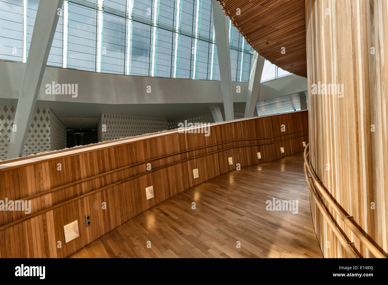 Interior of the Opera House (Operahuset) in Oslo, Norway, designed in ...