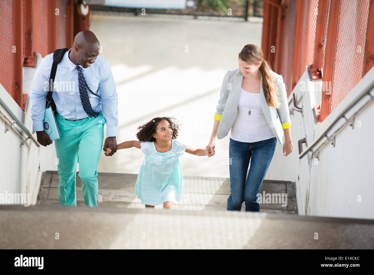 Two women walking up steps hi-res stock photography and images - Alamy