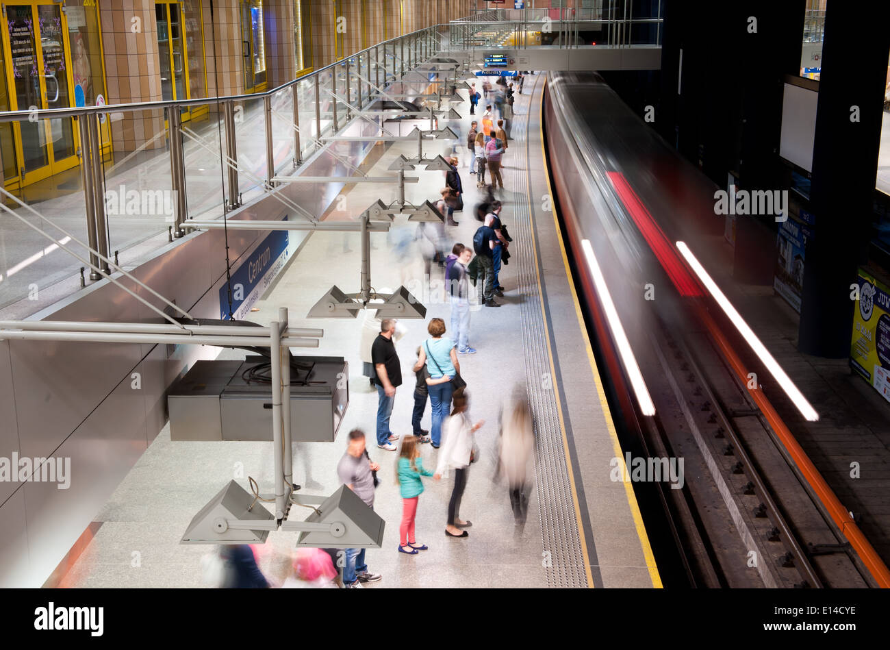 Poland metro underground railway public hi-res stock photography and ...