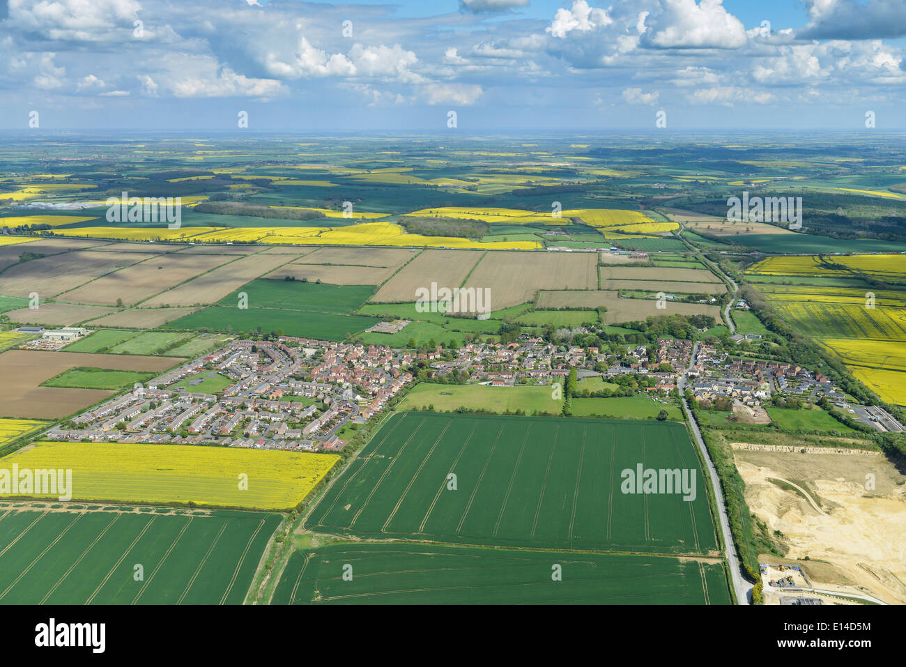 An aerial view of the village of South Witham in the South Kesteven ...