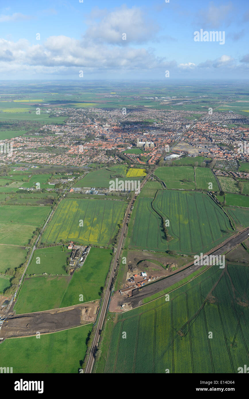 Aerial view beverley east yorkshire hi-res stock photography and images ...