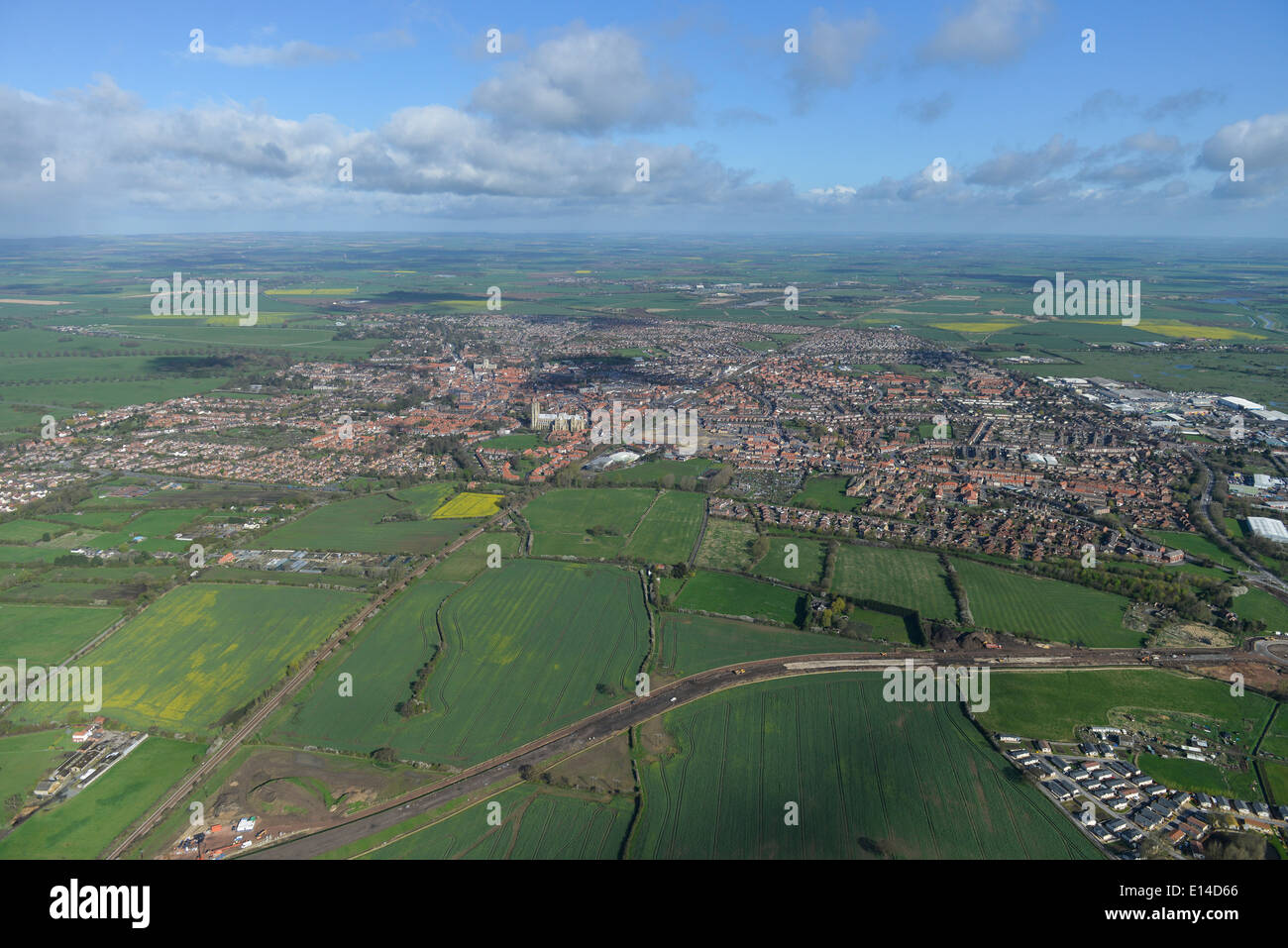Aerial view beverley east yorkshire hi-res stock photography and images ...