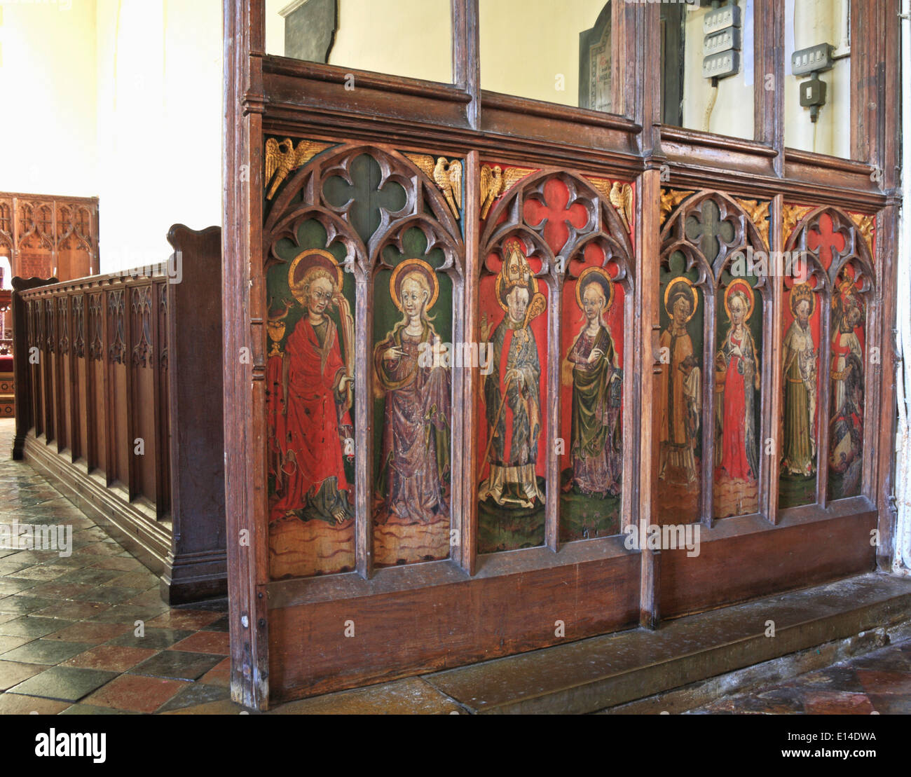 Medieval rood screen painting hi-res stock photography and images - Alamy