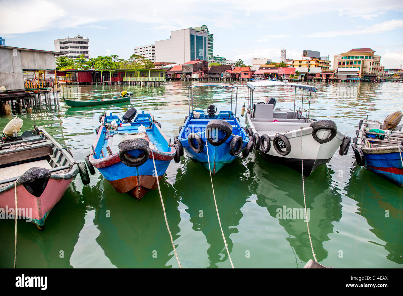 Fishing boats in penang malaysia hi-res stock photography and images ...