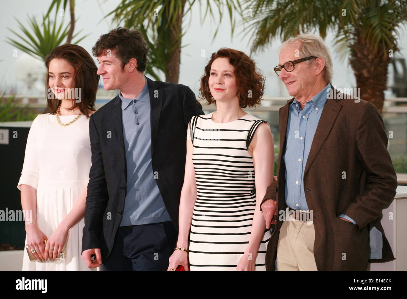 Cannes, France. 22nd May 2014. Aisling Franciosi, Barry Ward, Simone ...