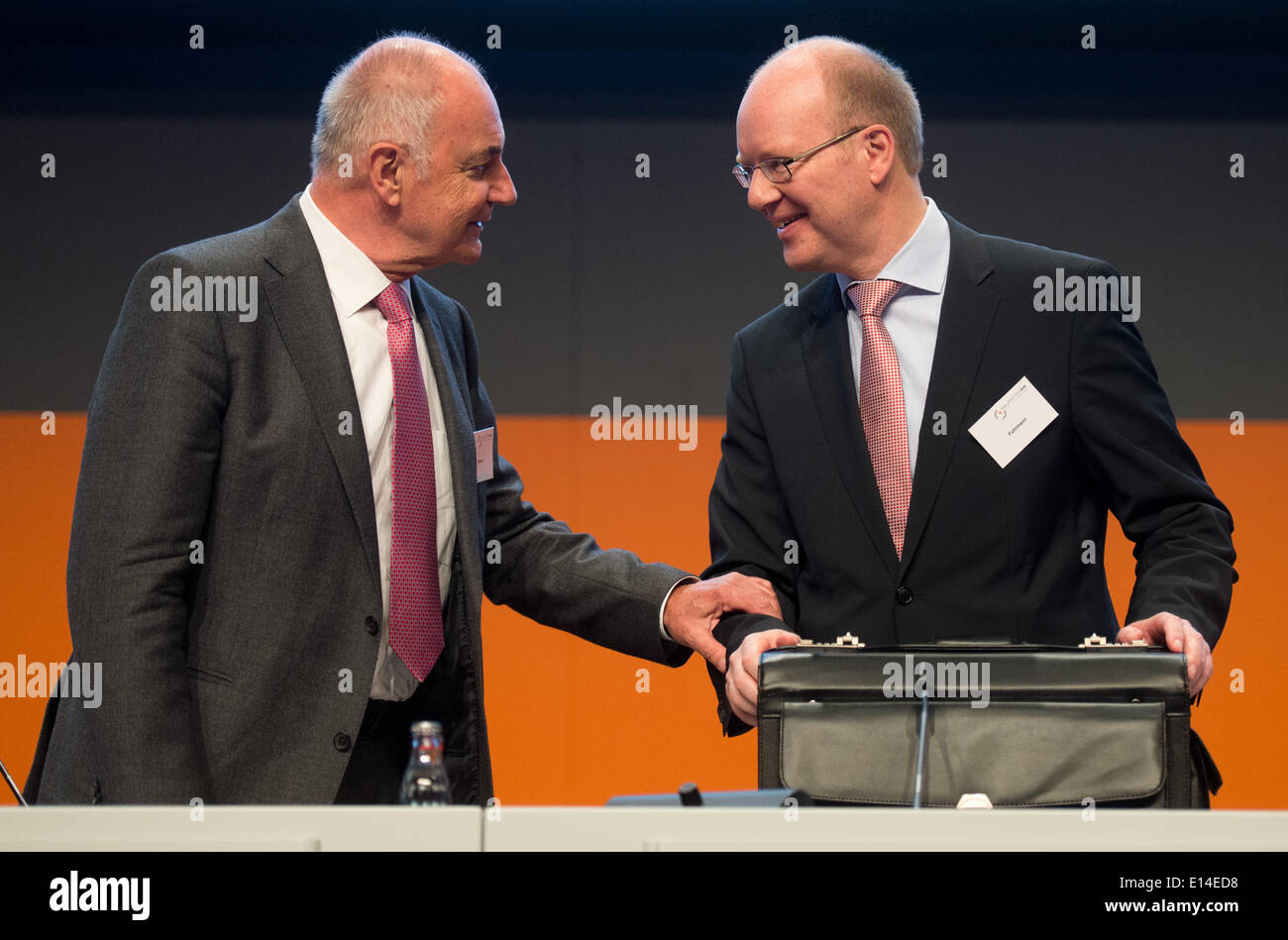 Braunschweig, Germany. 22nd May, 2014. Salzgitter AG chairman of the ...