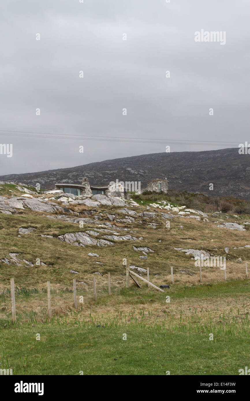 The Broch and the Rock house and the Borve lodge estate Isle of Harris ...