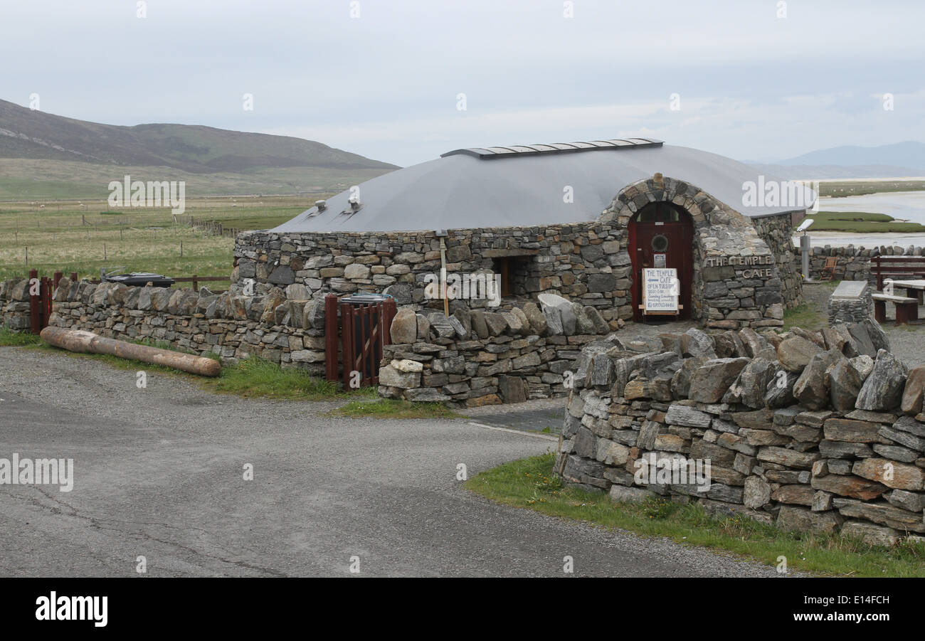 Exterior of Temple Cafe Northton Isle of Harris Scotland May 2014 Stock ...