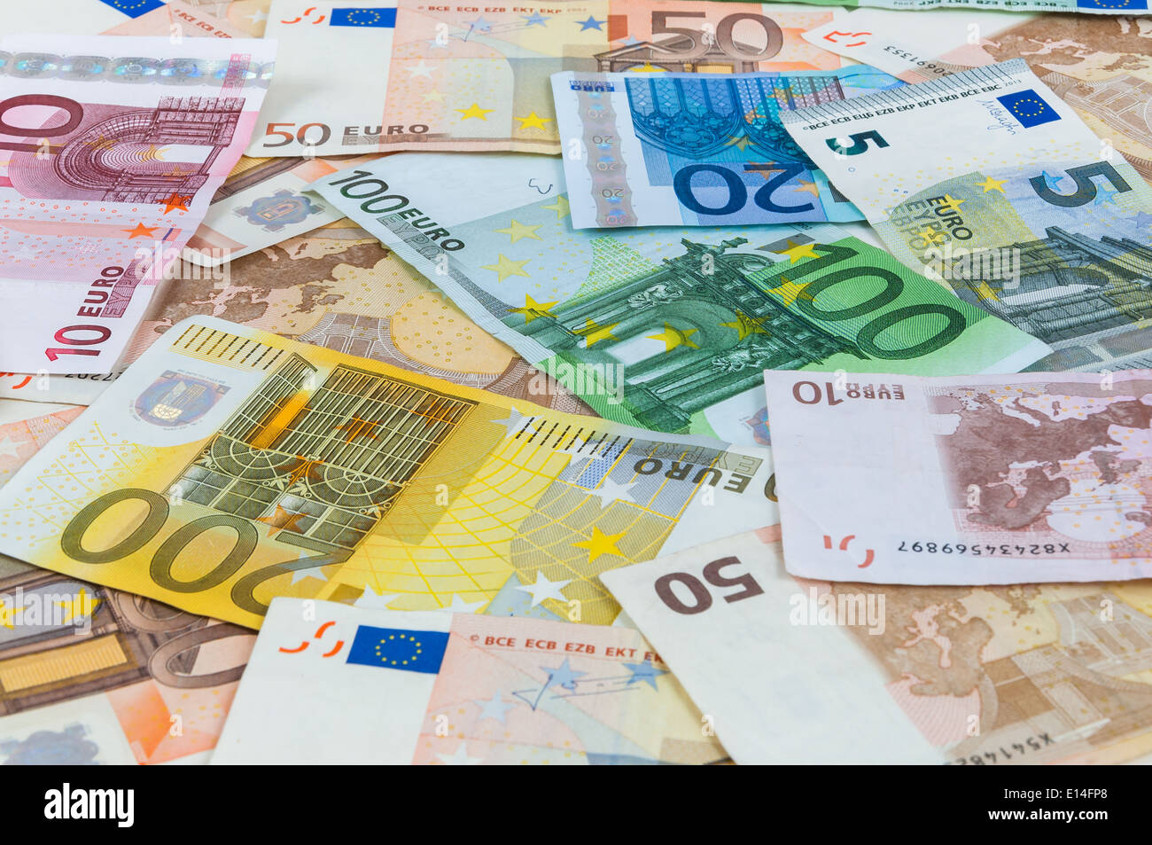 Seamless background made of euro banknotes - pile of money Stock Photo ...