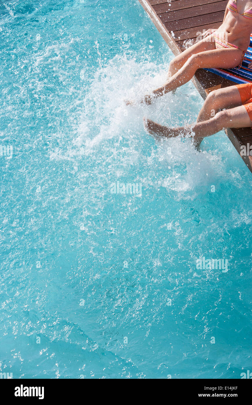 Man dipping from high hi-res stock photography and images - Alamy