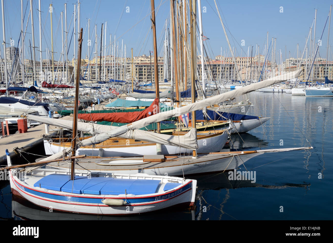 Traditional Wooden Yachts & Small Fishing Boat known as a Barquette ...