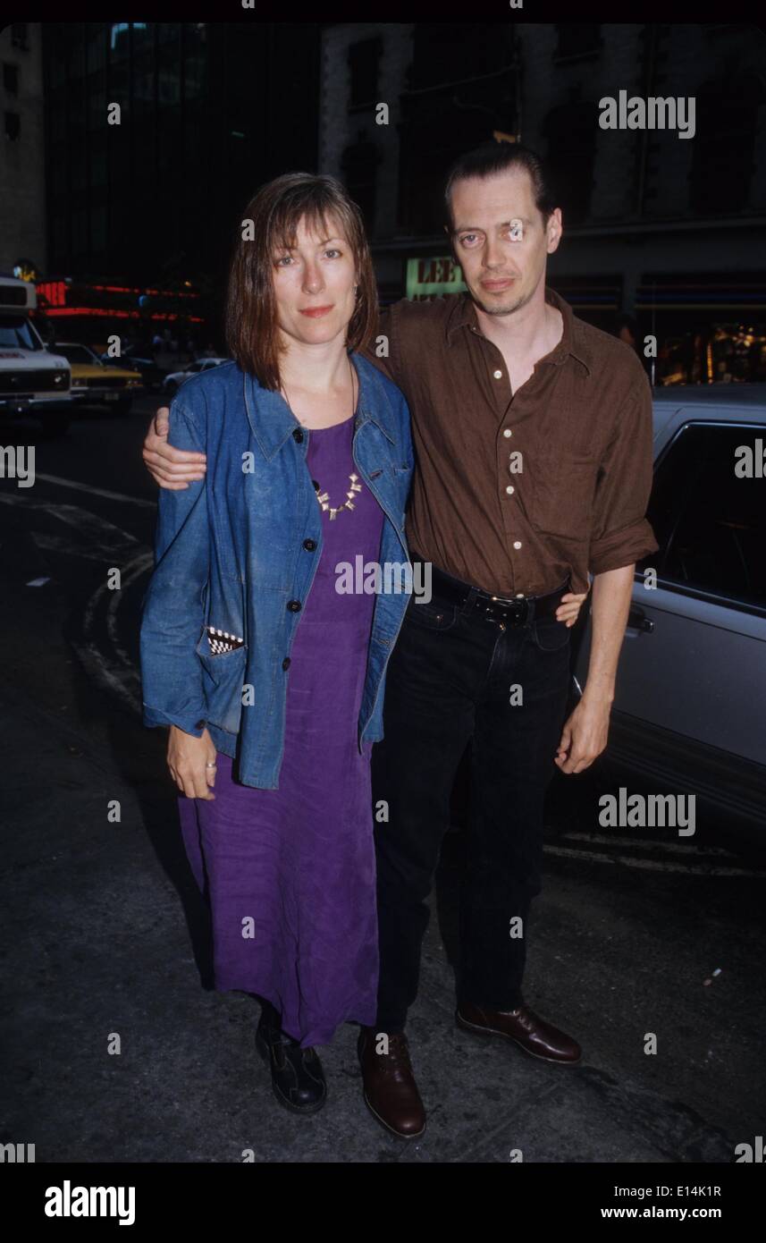 STEVE BUSCEMI with wife Jo at New York City premiere of Living in ...