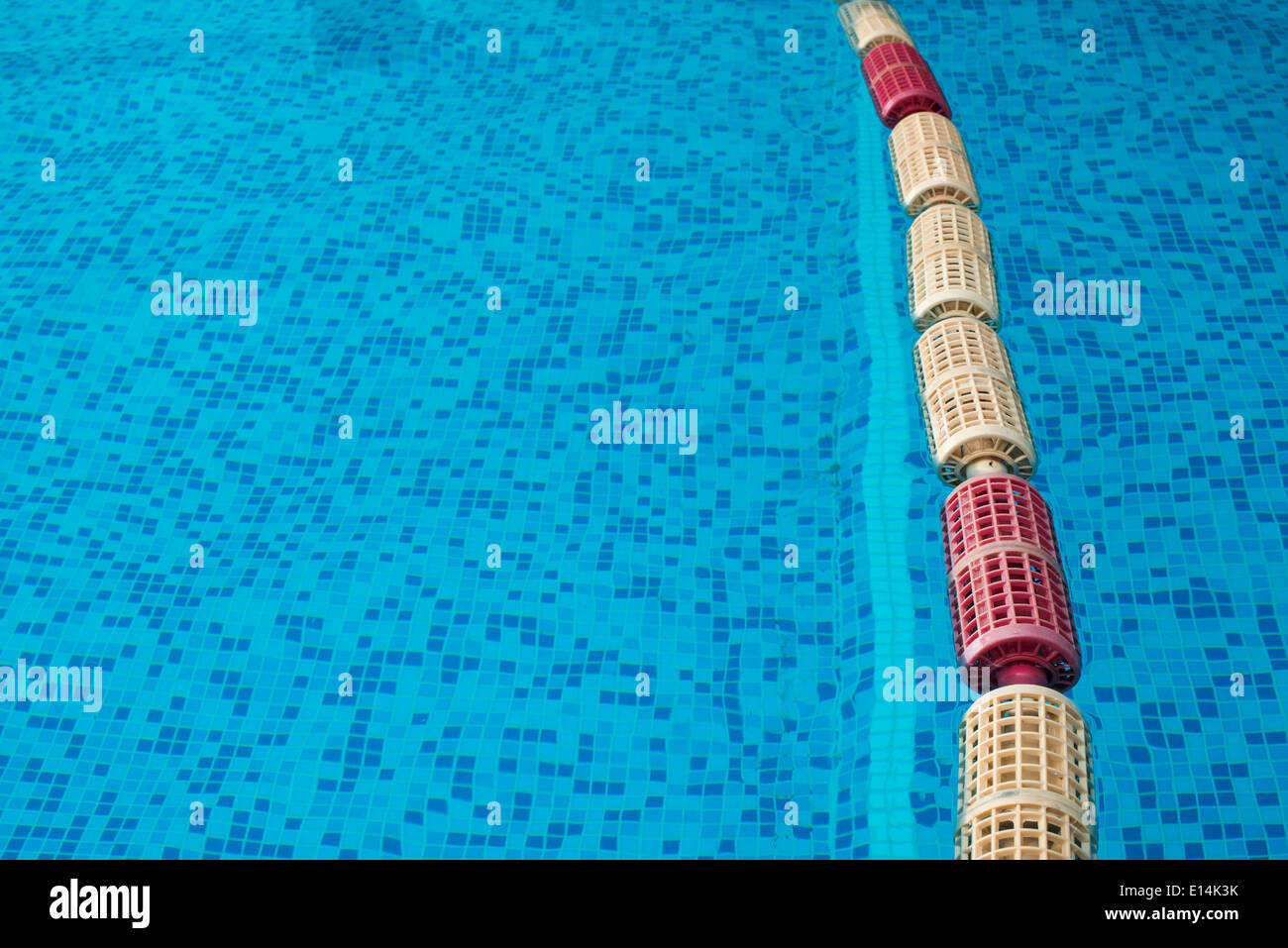 Swimming pool and swimming hall. Blue color swimming pool Stock Photo ...