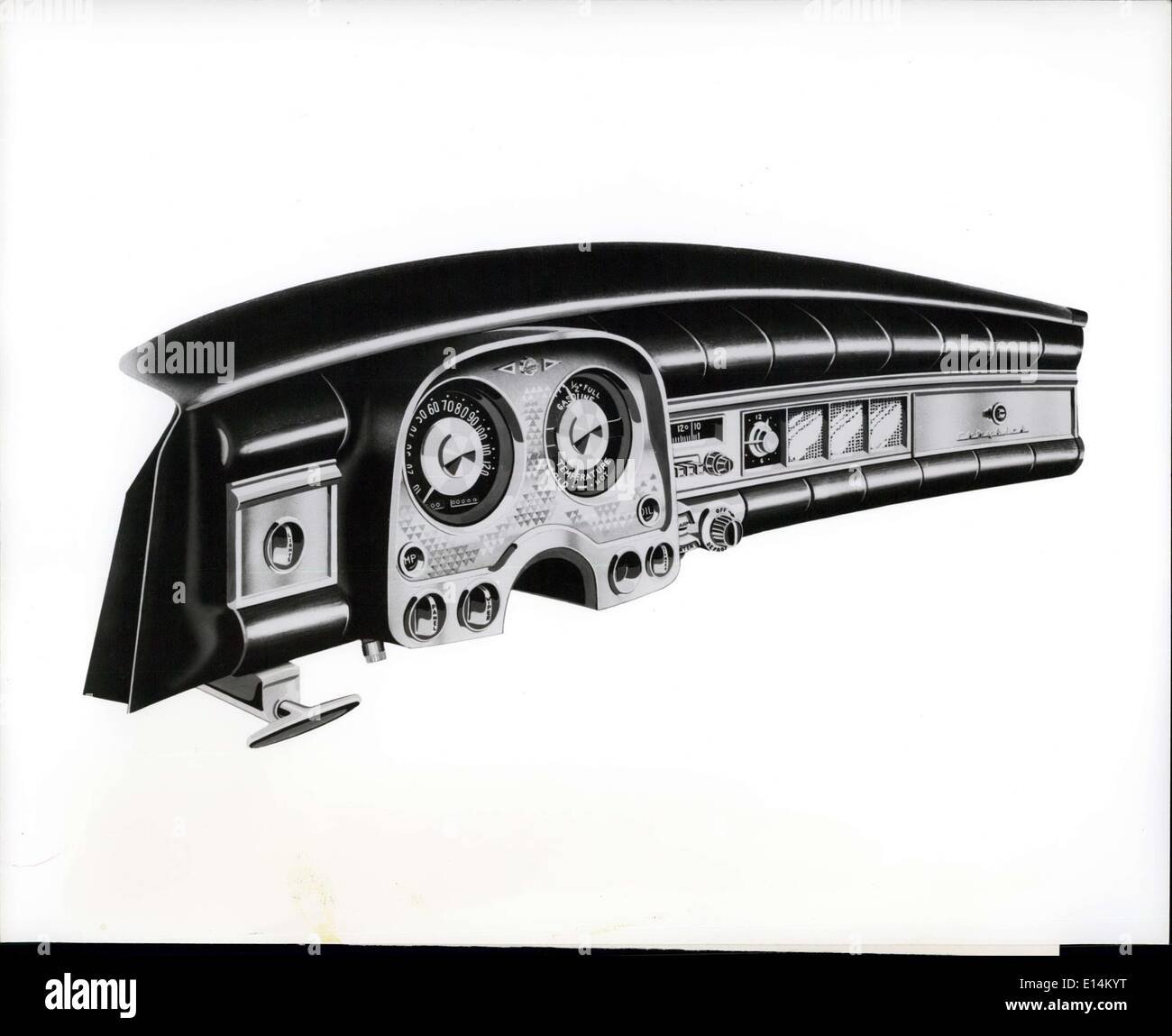Apr. 05, 2012 - Chrysler instrument panel features safety: The new 1954 ...