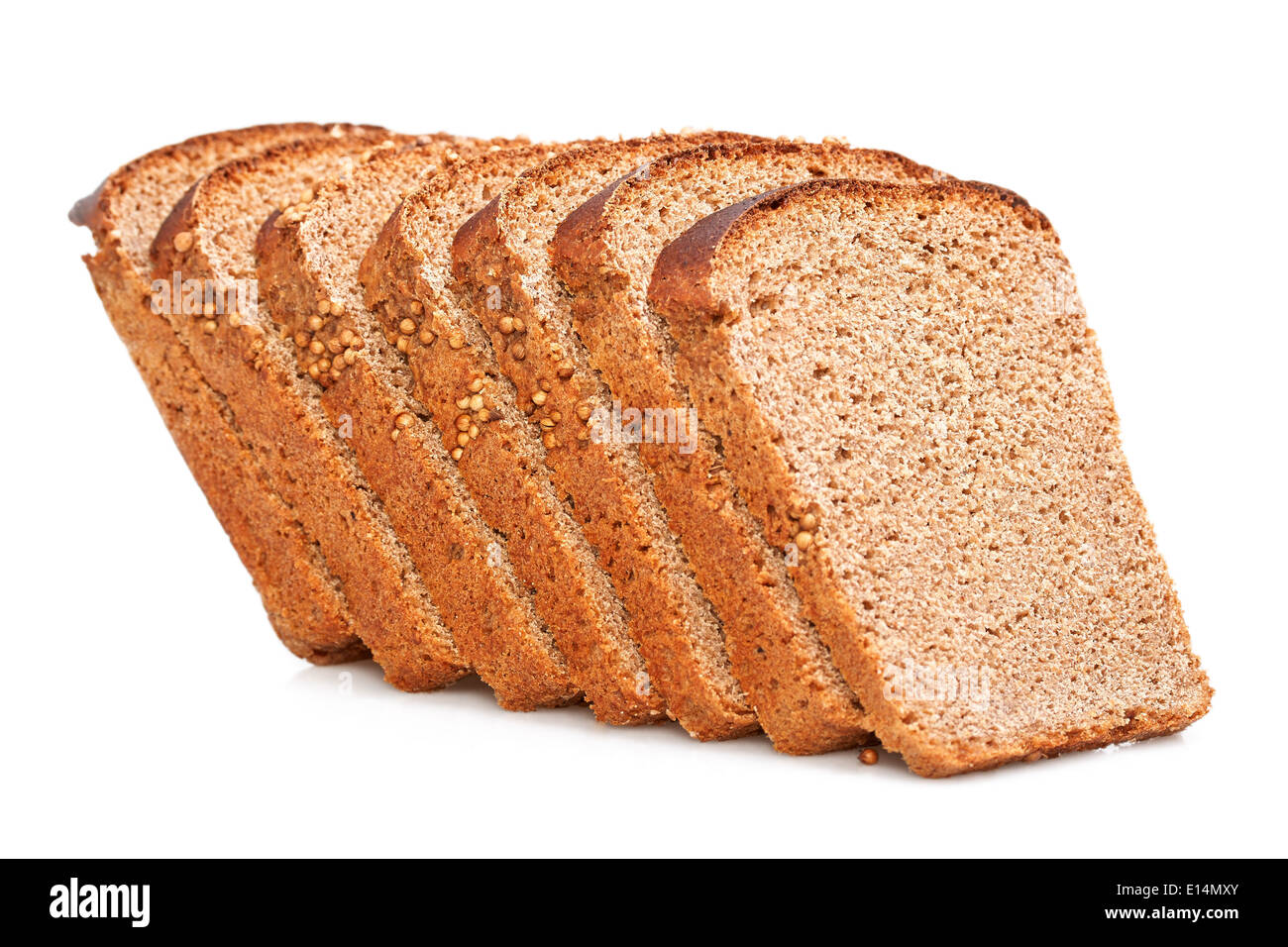 Black cumin bread on a white background, isolated Stock Photo - Alamy