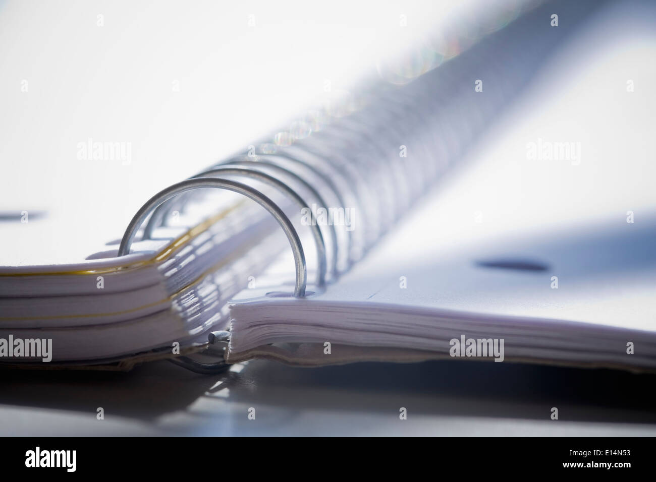 Close up spiral notebook spine hi-res stock photography and images - Alamy