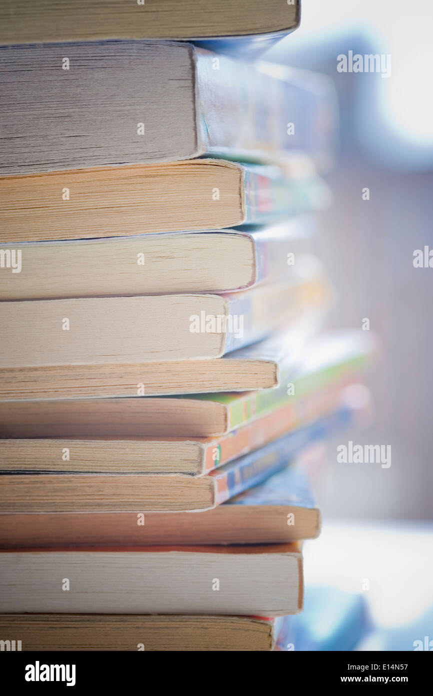 Close up book spine hi-res stock photography and images - Alamy