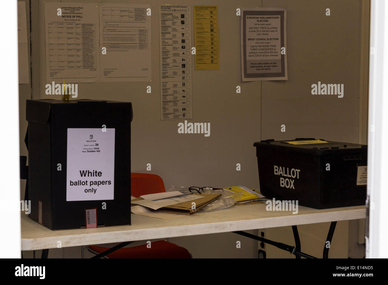 London, UK. 22nd May, 2014. Brent EU and Local elections 2014 on ...