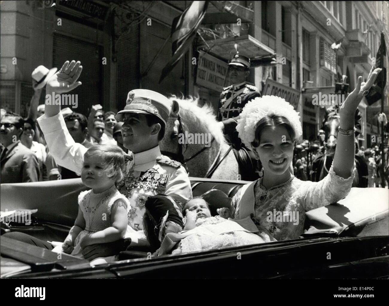 Apr. 18, 2012 - King Constantine & family in Athens Stock Photo - Alamy