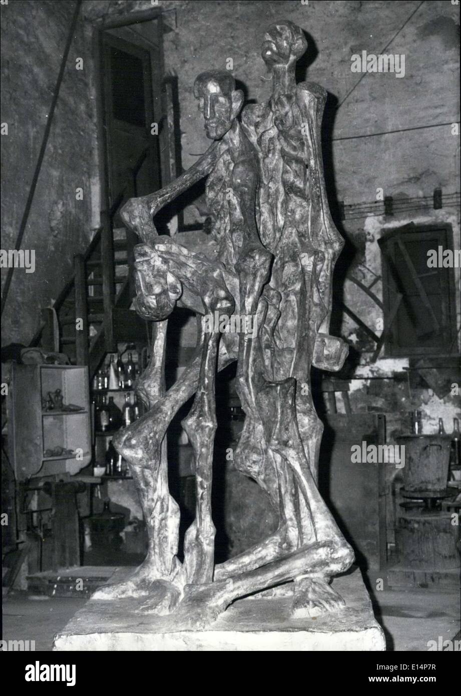 Apr. 12, 2012 - Statue ''Buchenwald Dora'' by sculptor Louis Bancel ...