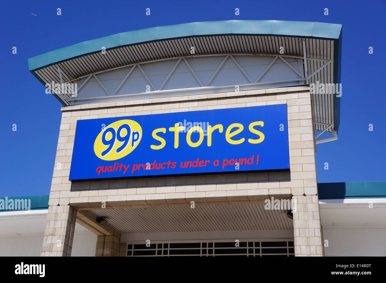 99p stores shop front and logo Stock Photo - Alamy